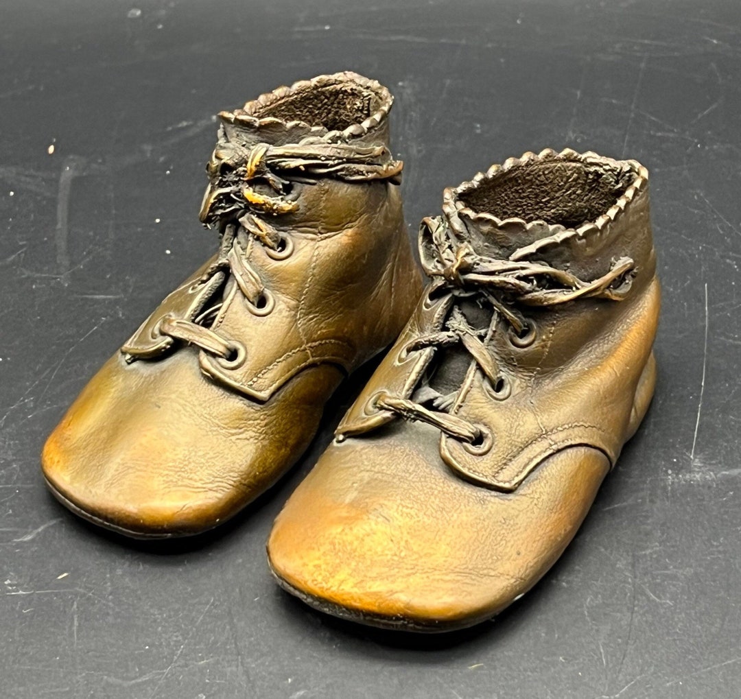 Bronzed Baby Shoes Copper Brass - Etsy