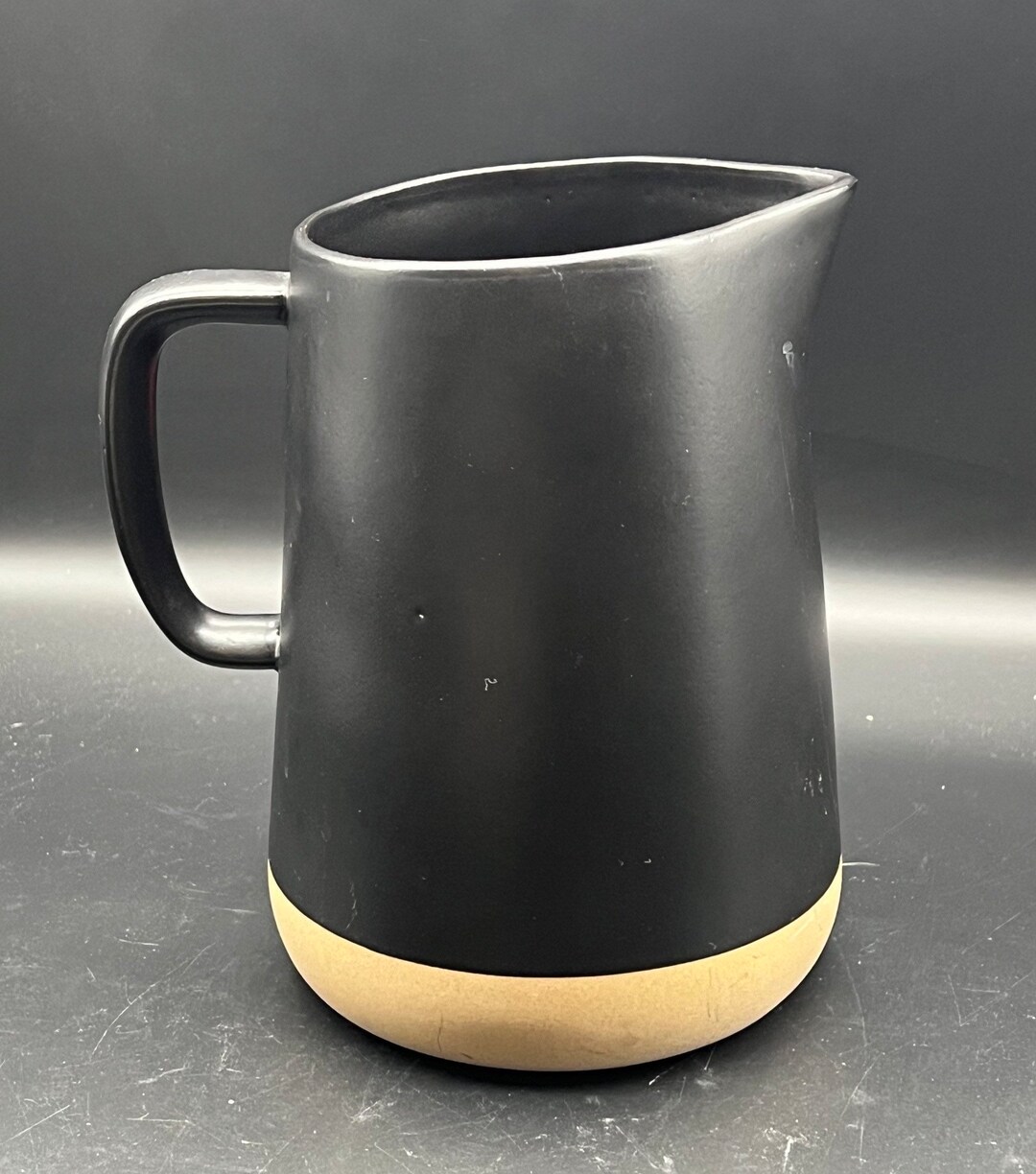 Hearth & Hand Black Stoneware Pitcher - Etsy
