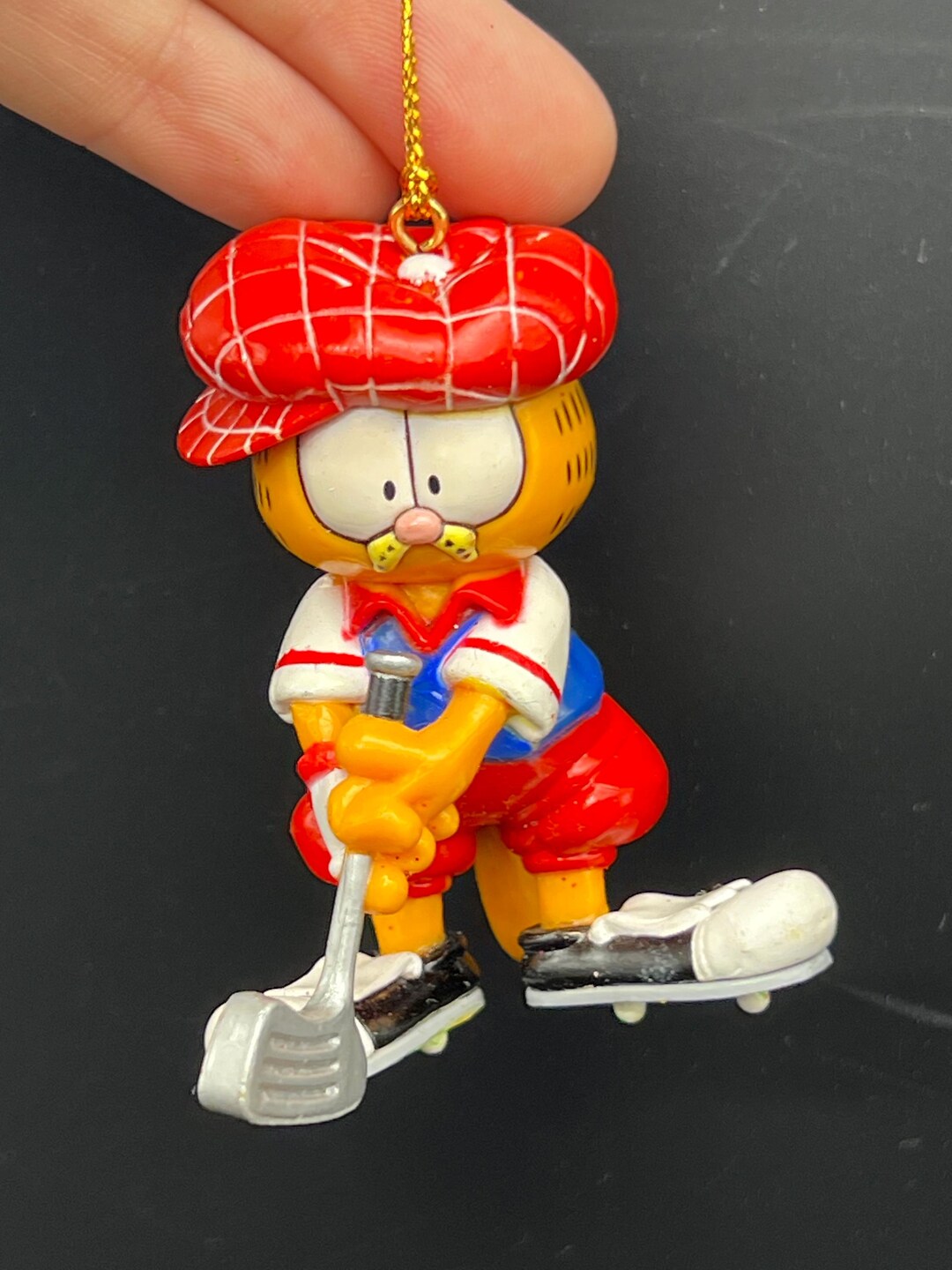 Garfield Golf Christmas Ornament 3" - Etsy