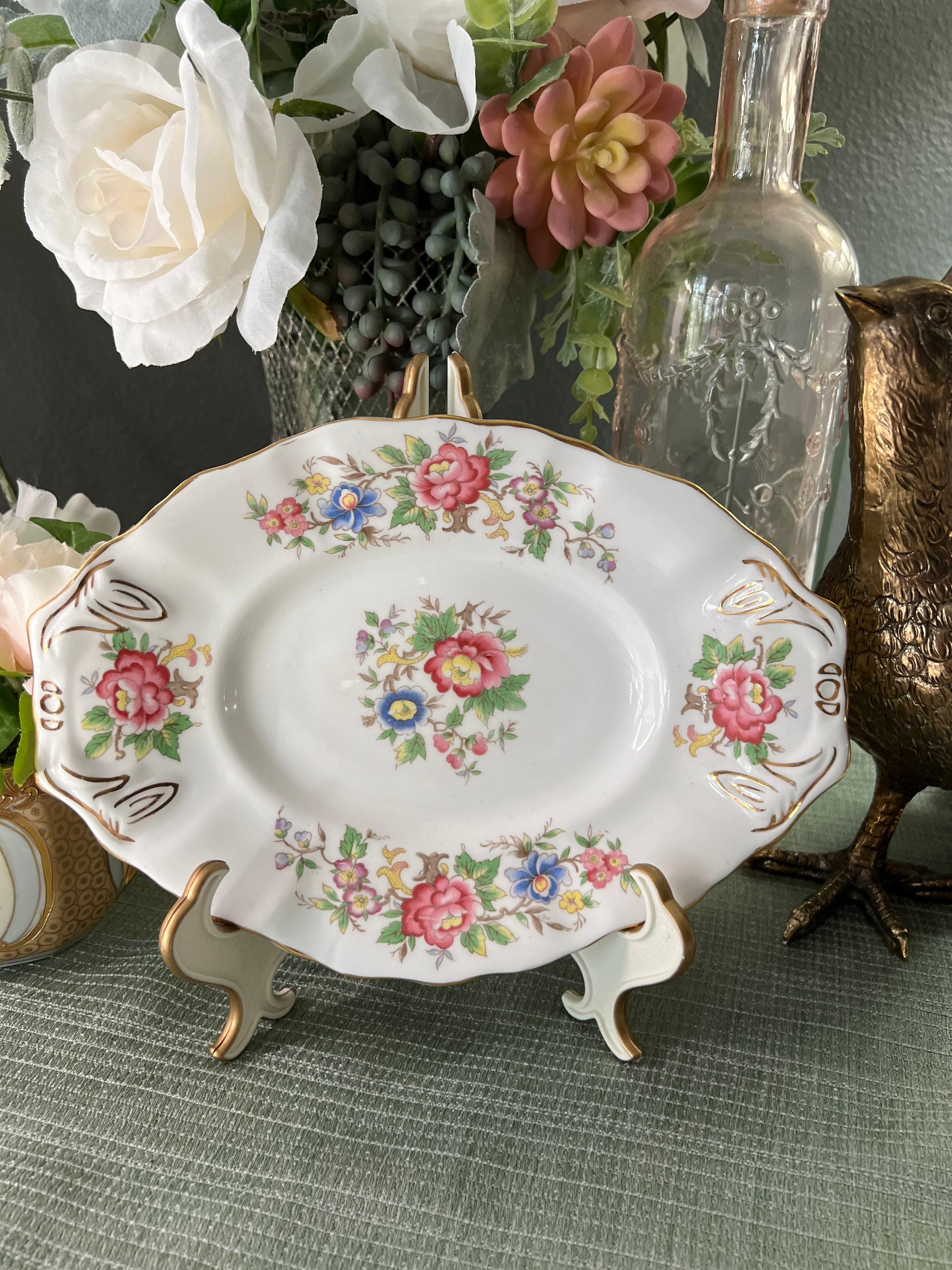 Rochester Royal Stafford Small Round Tray or Under Plate - Etsy