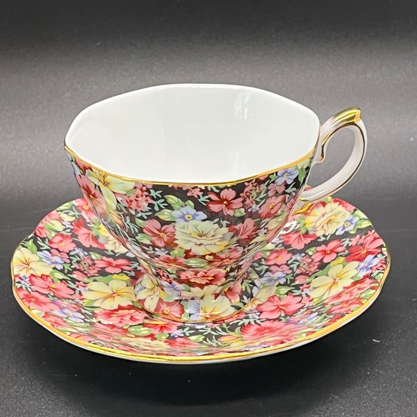 Chintz Tea Cup - Etsy