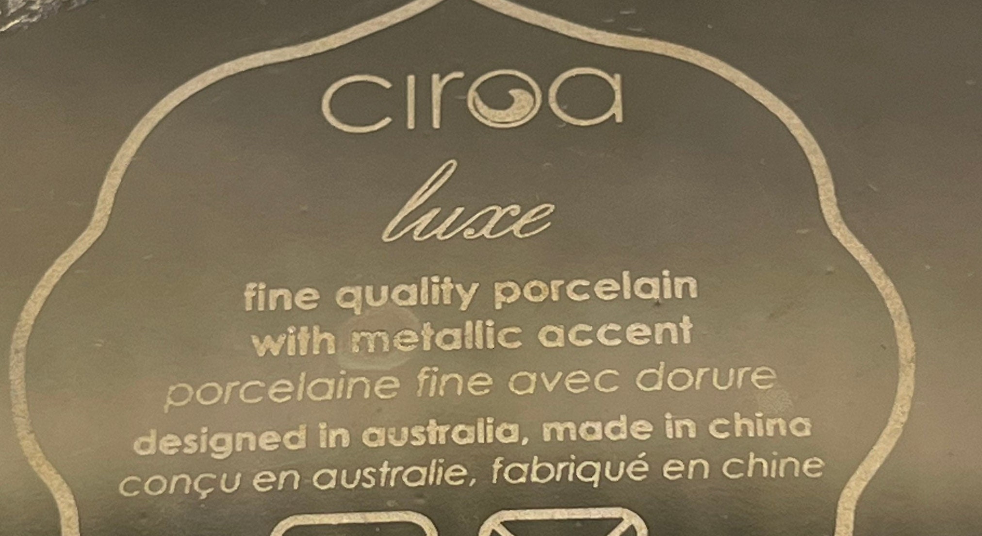 Lux Lattis Gold Metallic Salad Plate Ciroa - Etsy