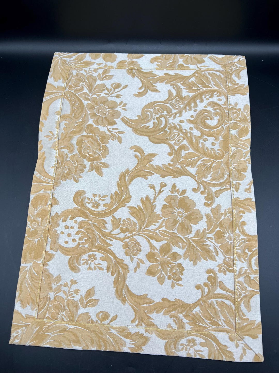 WATERFORD Barons Court Ivory Gold Fawn Mat Color Placemats 13" X 19 Set ...