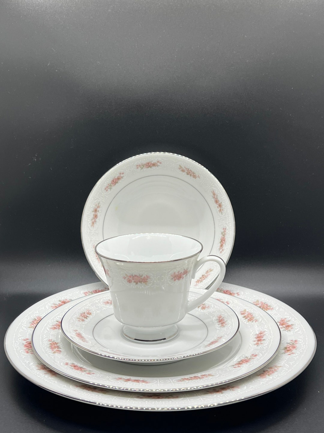 RC Noritake Petula 5 Pieces - Dinner, Salad, Tea Cup, Saucer and Bowl ...