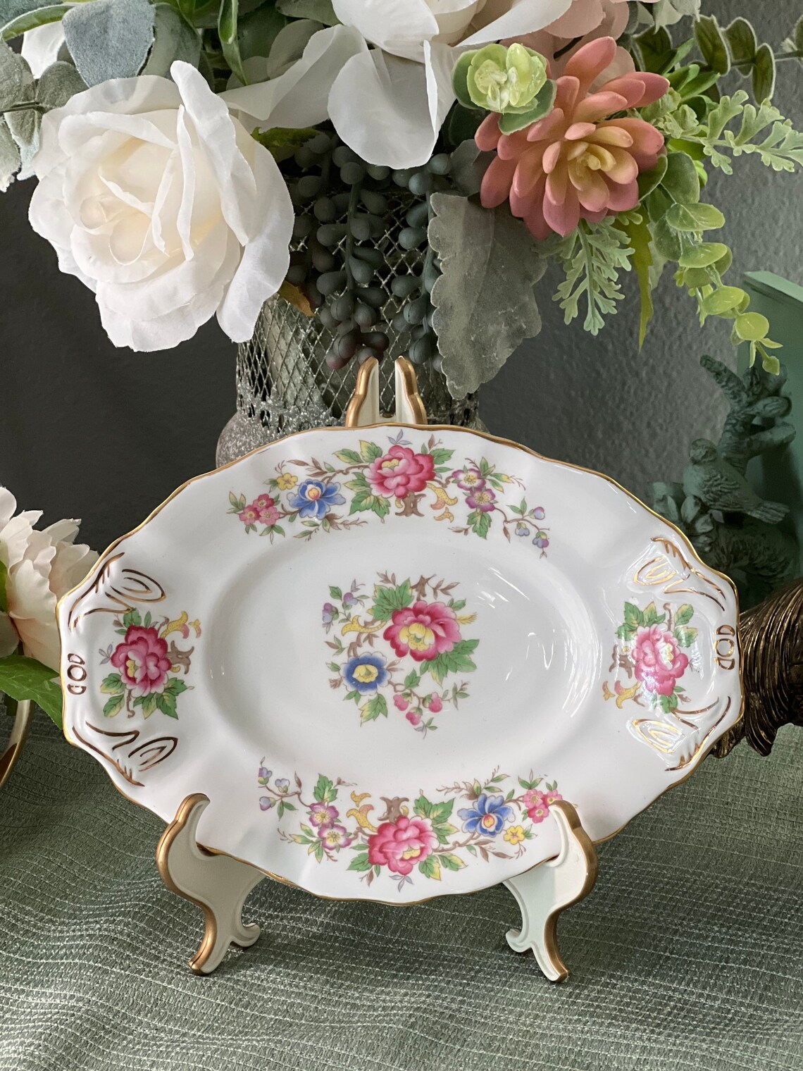 Rochester Royal Stafford Small Round Tray or Under Plate - Etsy