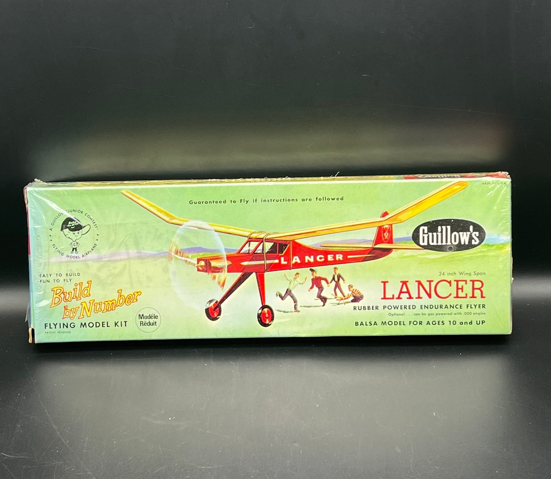 Guillow's Lancer Rubber Powered Endurance Flyer Model Kit 604 - Etsy