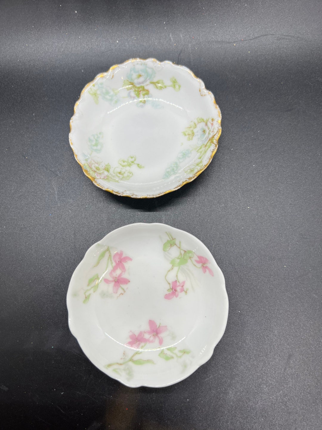 Two Limoges Butter Pats Dishes, Spoon Rest, Teabag, Mint, Trinket Dish ...