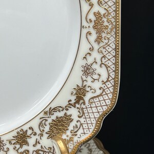 Gold Gilded Square Dessert Plates Salad Plates Beautiful 7.5 Gold Coast ...