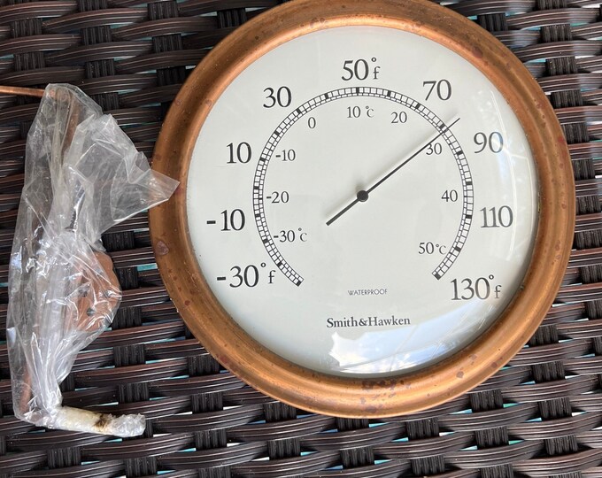 SMITH & HAWKEN Copper Thermometer Waterproof - Etsy