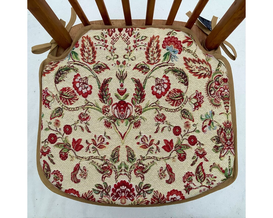 Smaller Spindle Back Shape Chair Seat Pads (14” Wide X 13” Deep ...