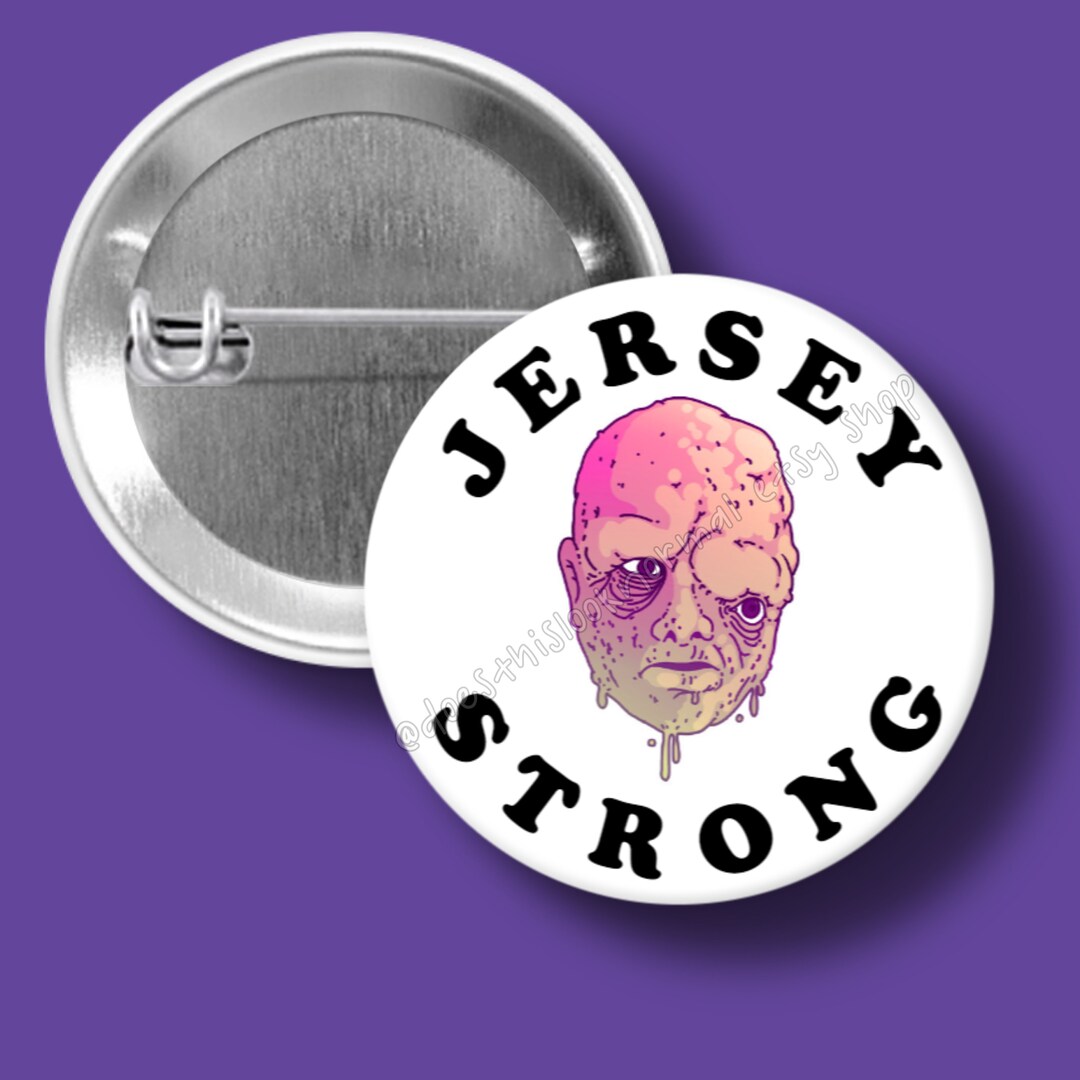 Pinback Button, 1.25in, Toxic, Jersey Strong, Hero, Villain, 80s Kid ...