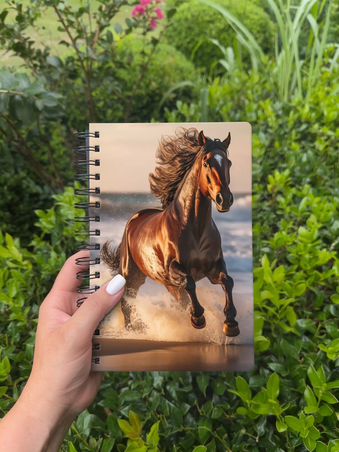 Custom Horse Notebook, Journal for Women, Spiral Notebook, Gift for Her ...