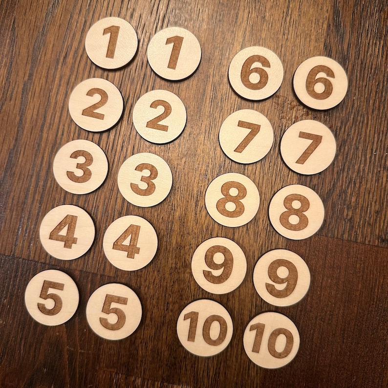 Numbers Matching Memory Game, Educational Toys, Learning Game ...