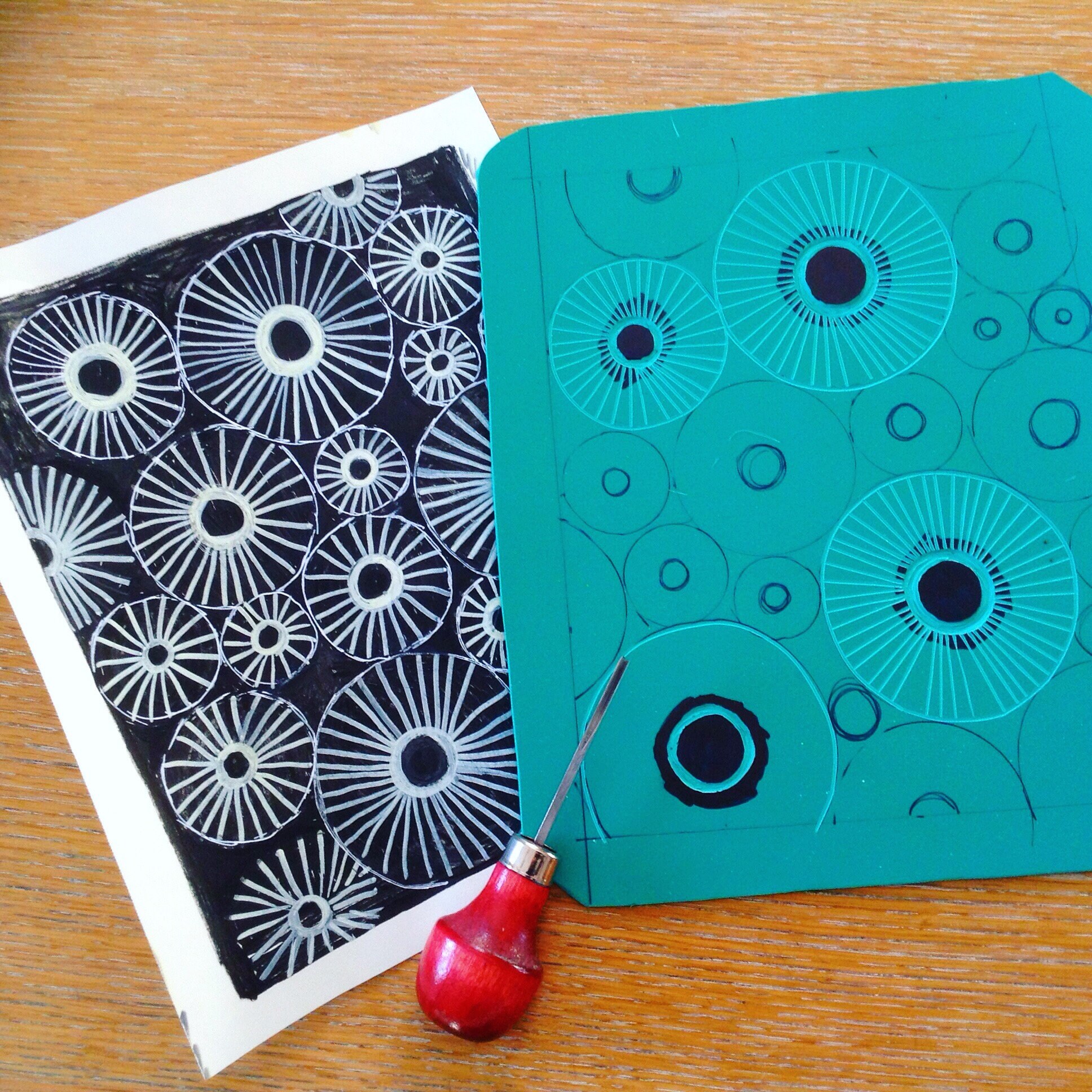 Daisy, Hand Printed Linocut Art Print - Etsy