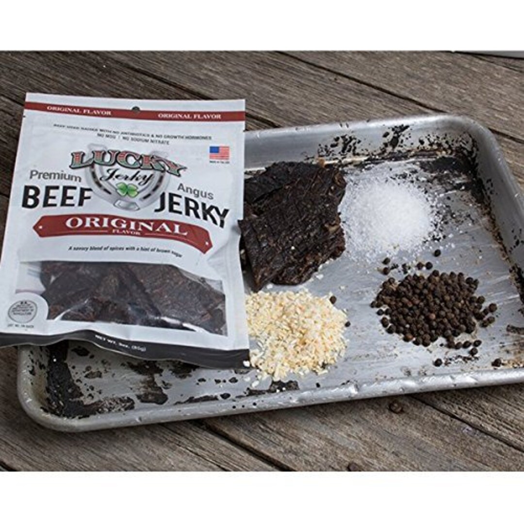 Lucky Beef Jerky Original Slab Jerky 3 Oz, 1.5 Oz - Etsy