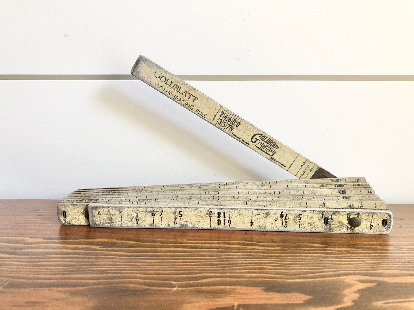 Vintage Metal Folding Ruler Goldblatt Tool Co. 72-inch - Etsy