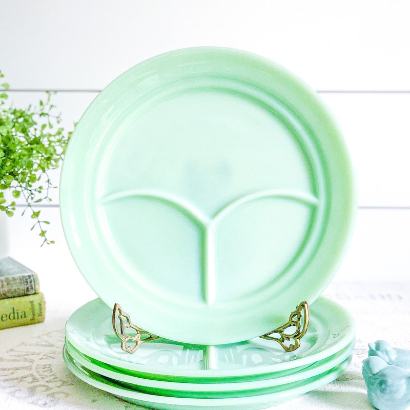 Jade Glass Dinner Set - Etsy
