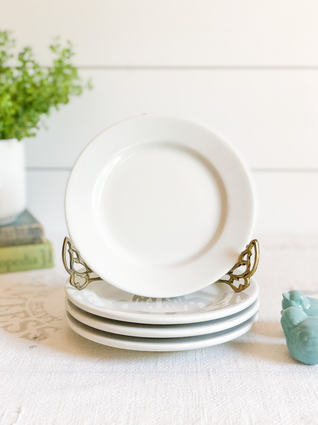Vintage Set of Restaurant Ware Bread & Butter Plates; Small Appetizer ...