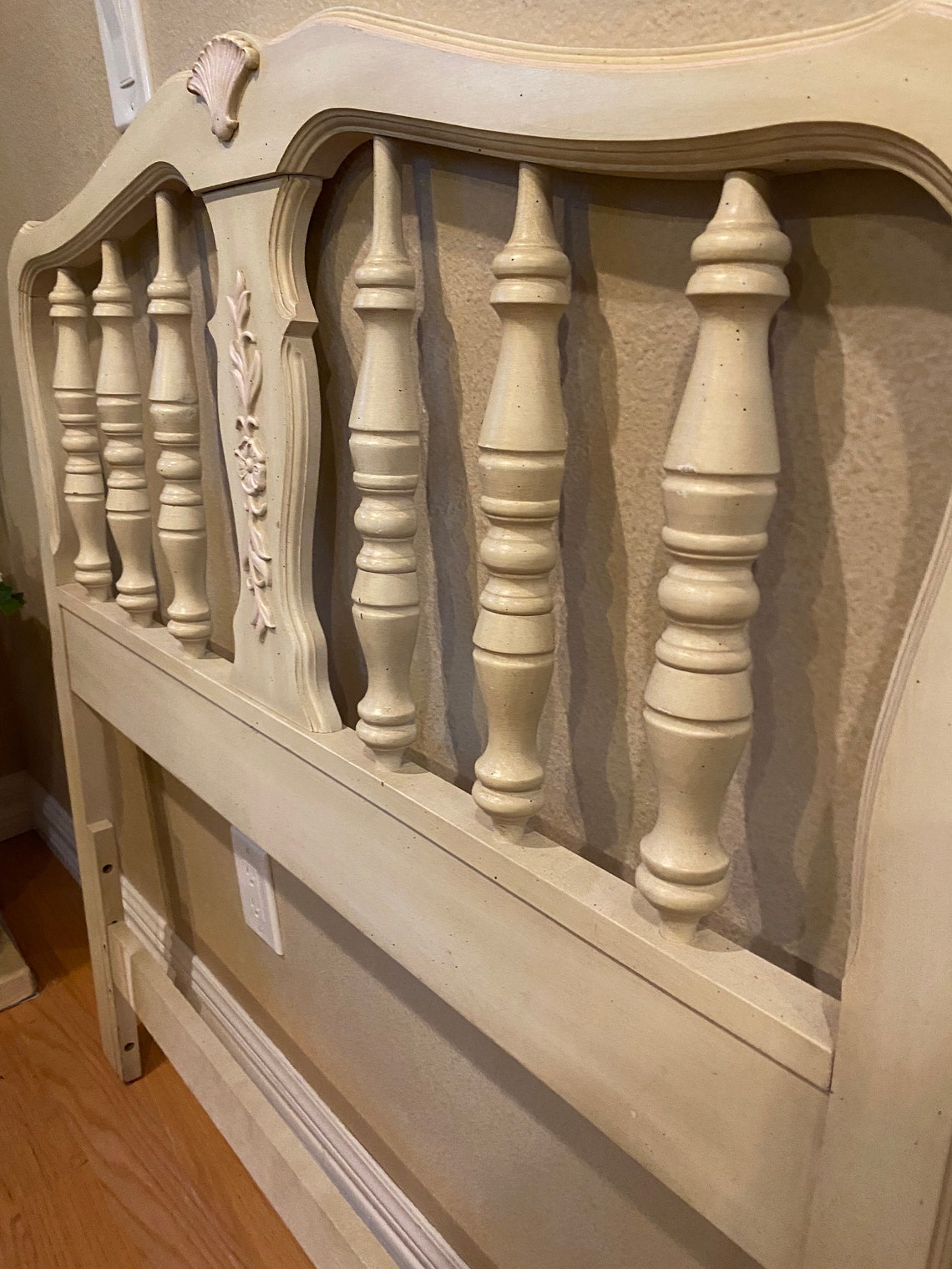 Vintage French Twin Size Headboard Spindle Spool Headboard | Etsy