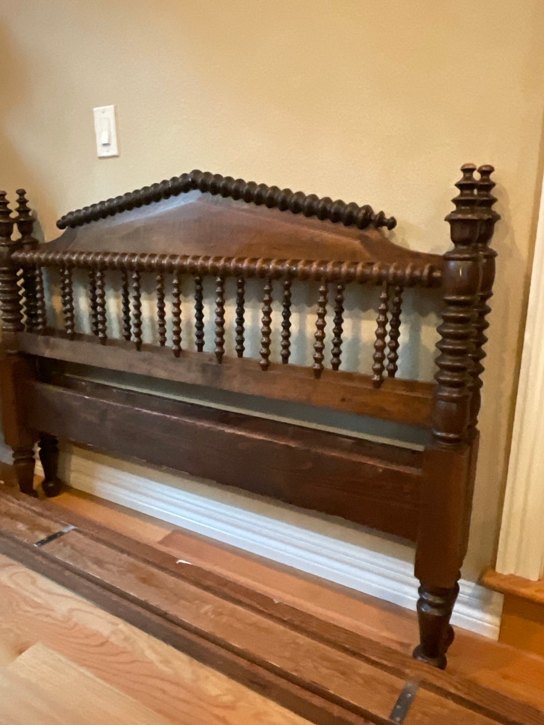 Antique Jenny Lind Full Size Bed Frame.spindle Spool Bed Frame - Etsy