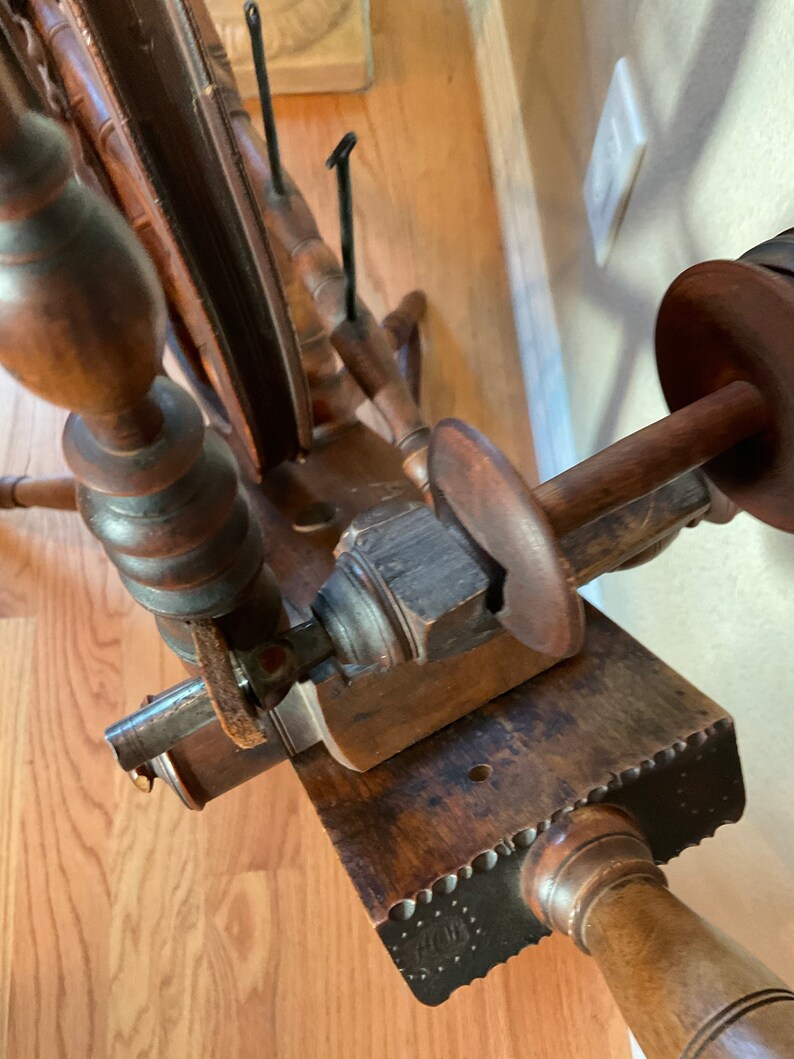 Primitive Spinining Wheel. Antique Spinning Wheel Spindle - Etsy