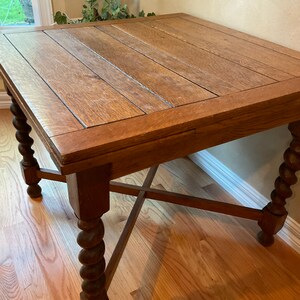 English pub table barley twist legs store