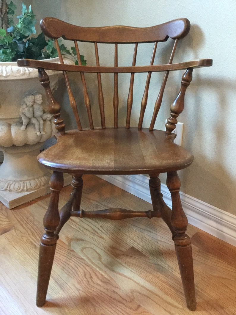 Set of 4 Ethan Allen Heirloom Nutmeg Maple Colonial Style Comb - Etsy