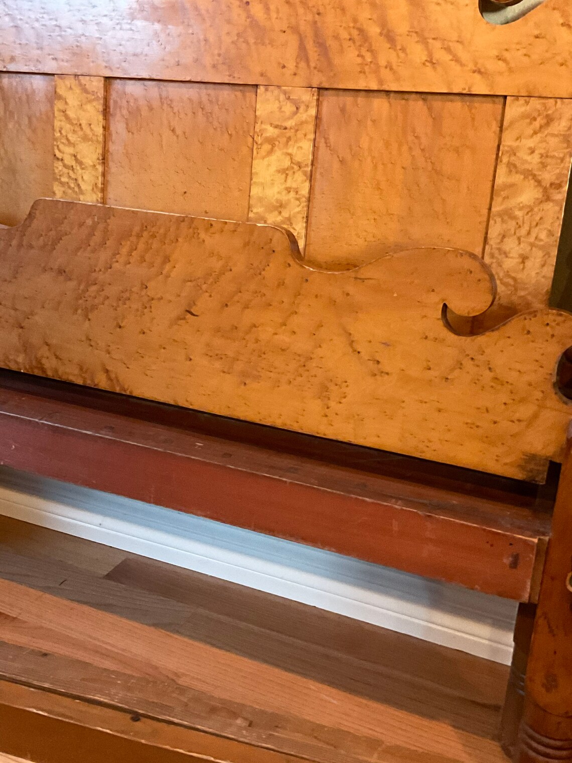 18th Century Curly Maple Antique Full Size Bed Frame - Etsy
