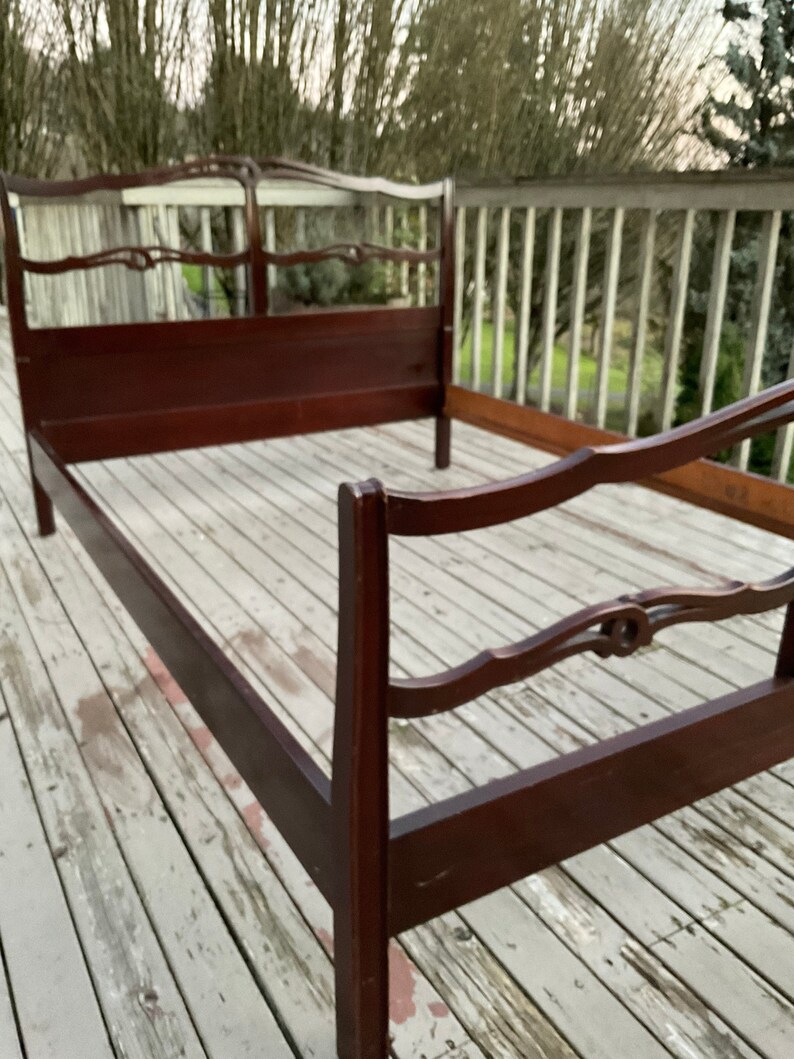 Vintage Mid Century Modern Full Size Bed Frame - Etsy