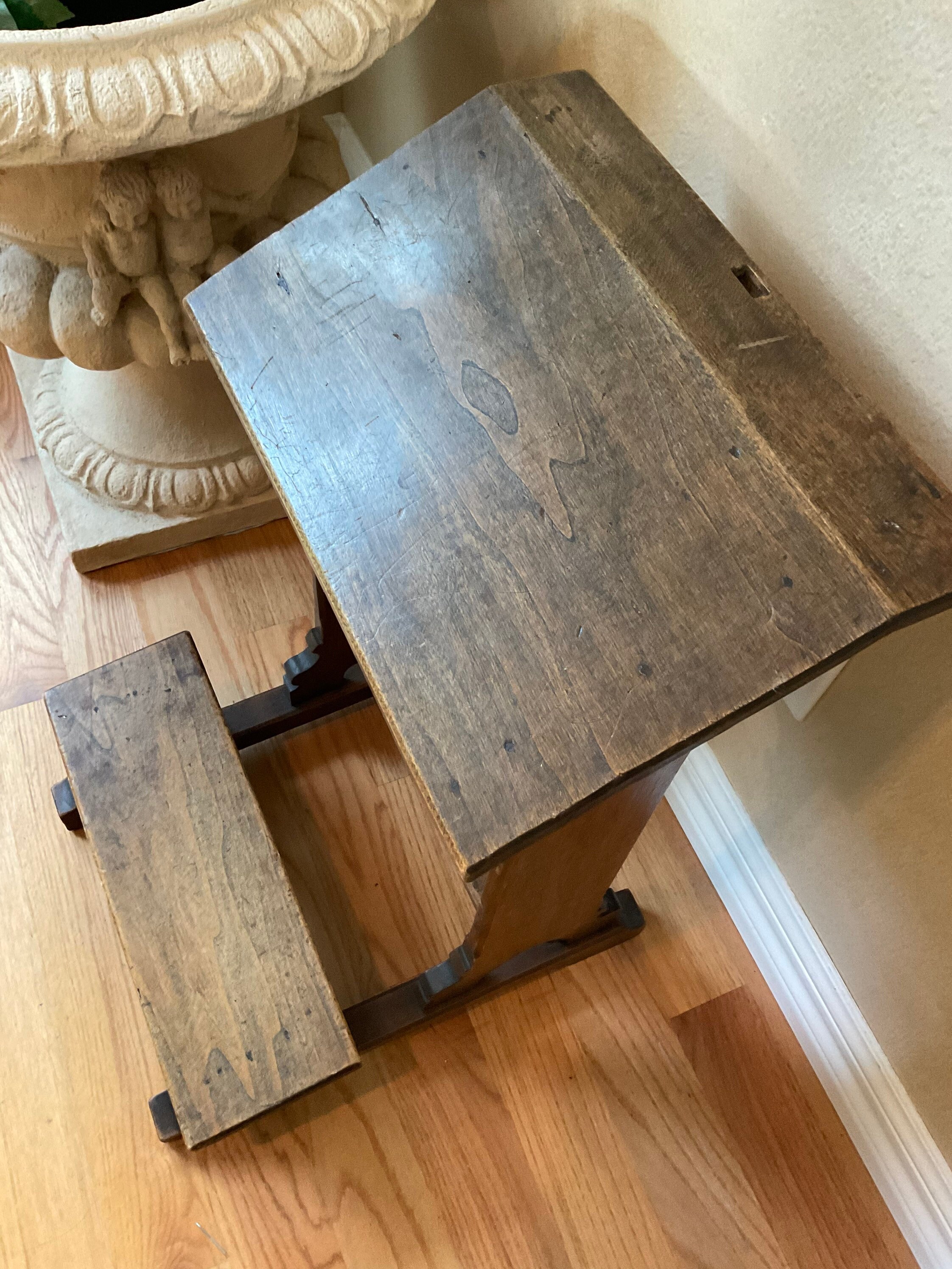 18th Century European Childs Prayer Kneeler , Hand Carved Kneeler ...