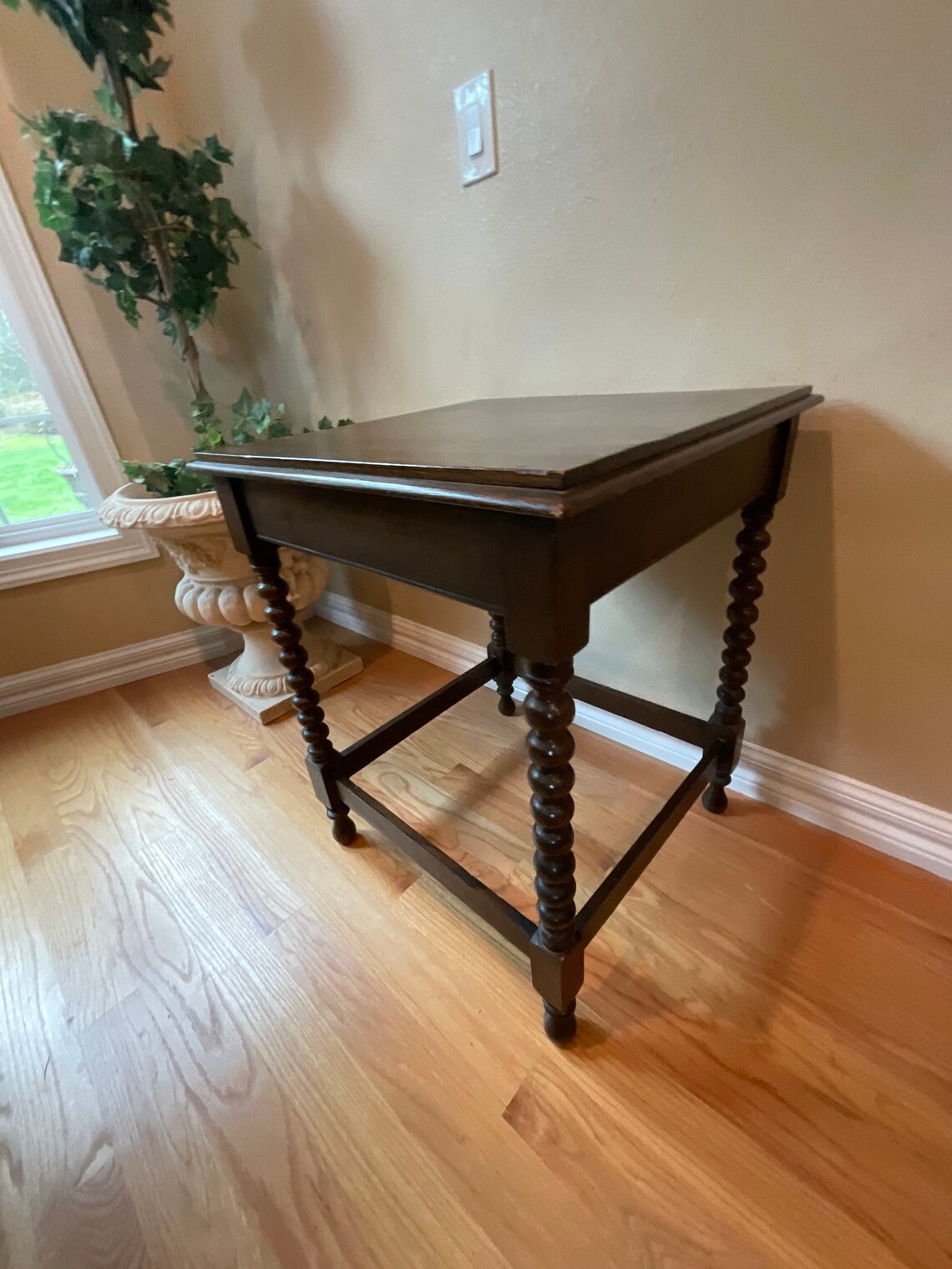 Antique Spindle Spool Side Table. Antique Table - Etsy