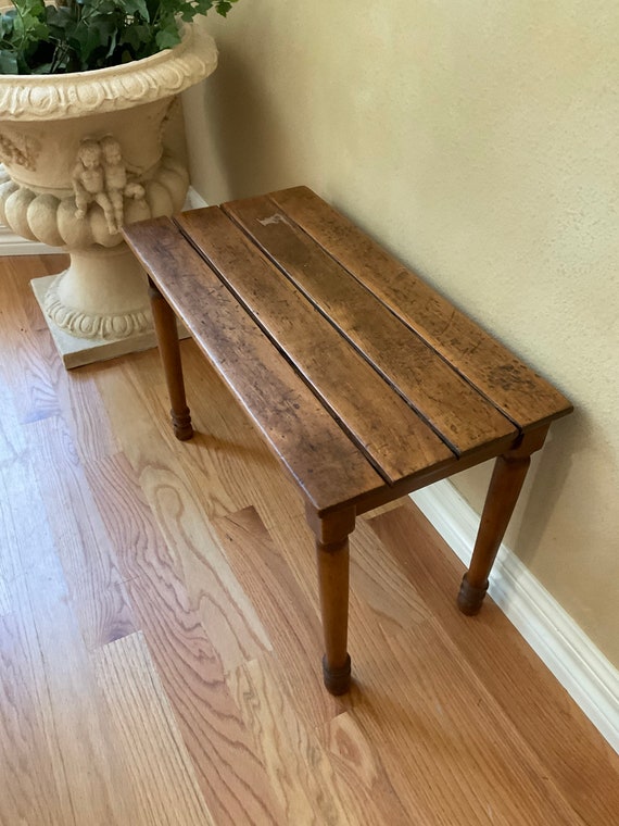 Antique pine stool store