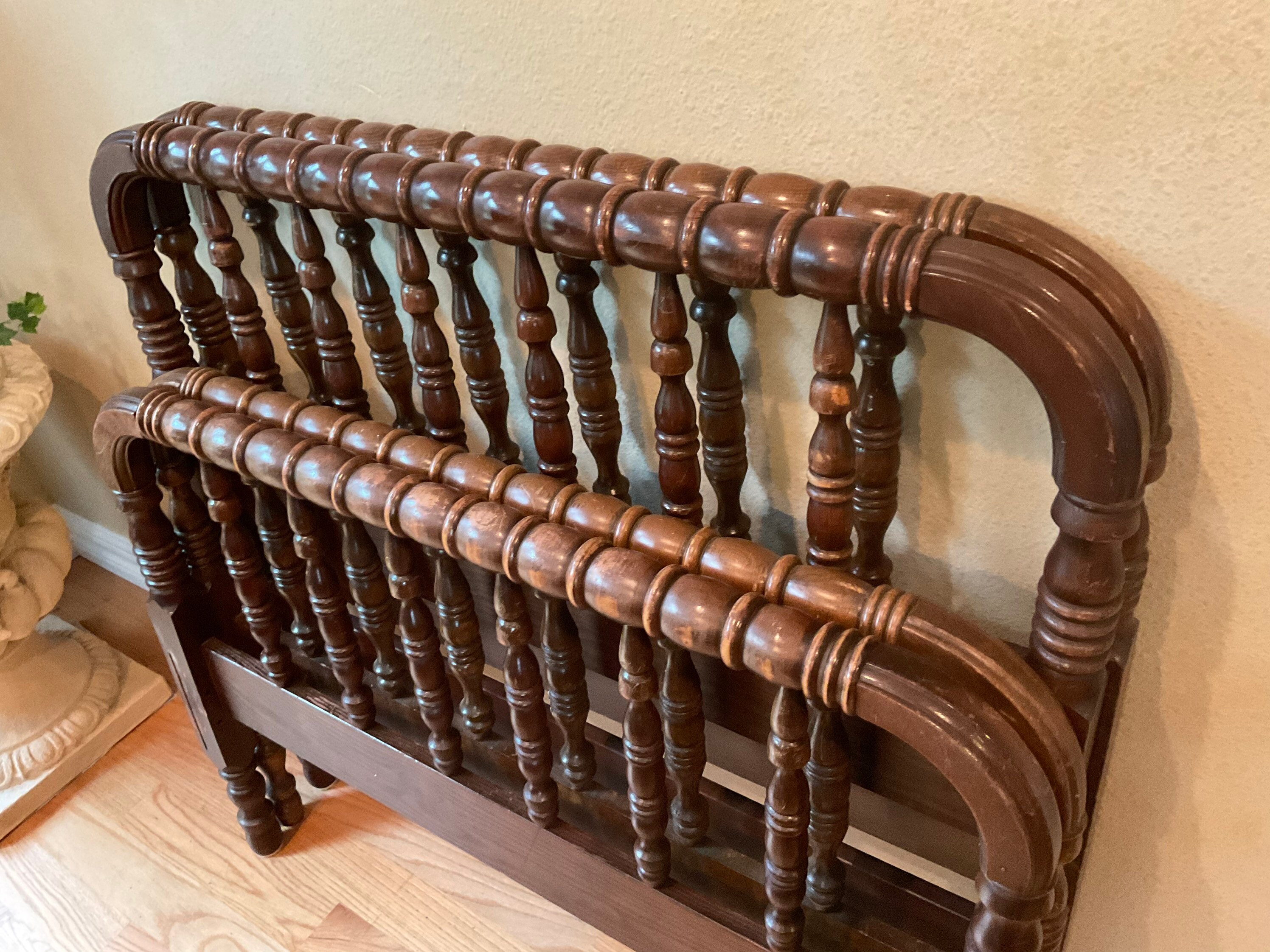 Vintage Heirloom Bobbin Spindle Twin Size Beds, Jenny Lind Beds. - Etsy