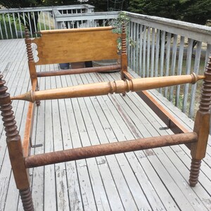 Antique 1800s Heirloom Bobbin Spindle Bed Rope Bed 3/4 Size - Etsy