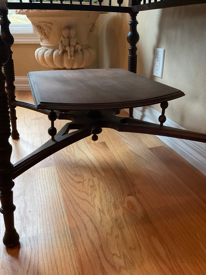 Antique Stick and Ball Table. Spindle Spool Table. Parlor Table. Side ...