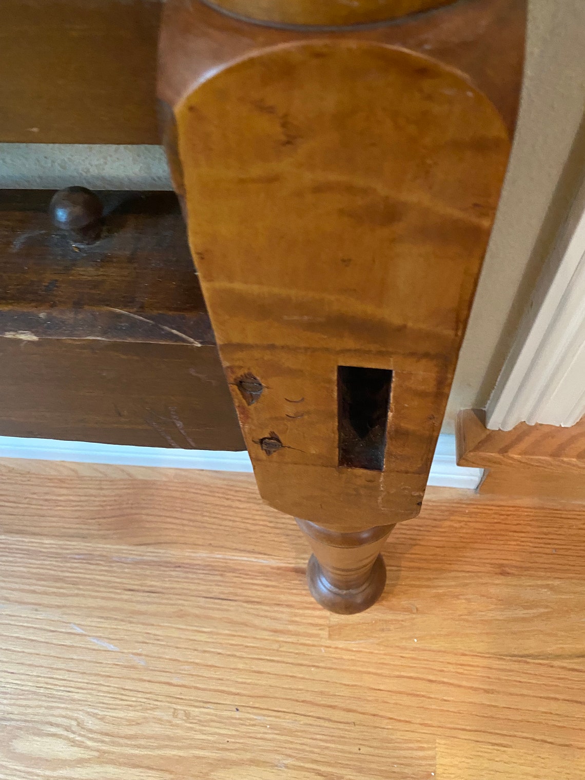 Antique Maple 4-poster Rope Bed From 1800s Antique 3/4 Size With Bell ...