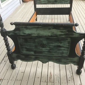 Shabby Chic Antique Twin Bed Bobbin Spool Vintage Bed - Etsy