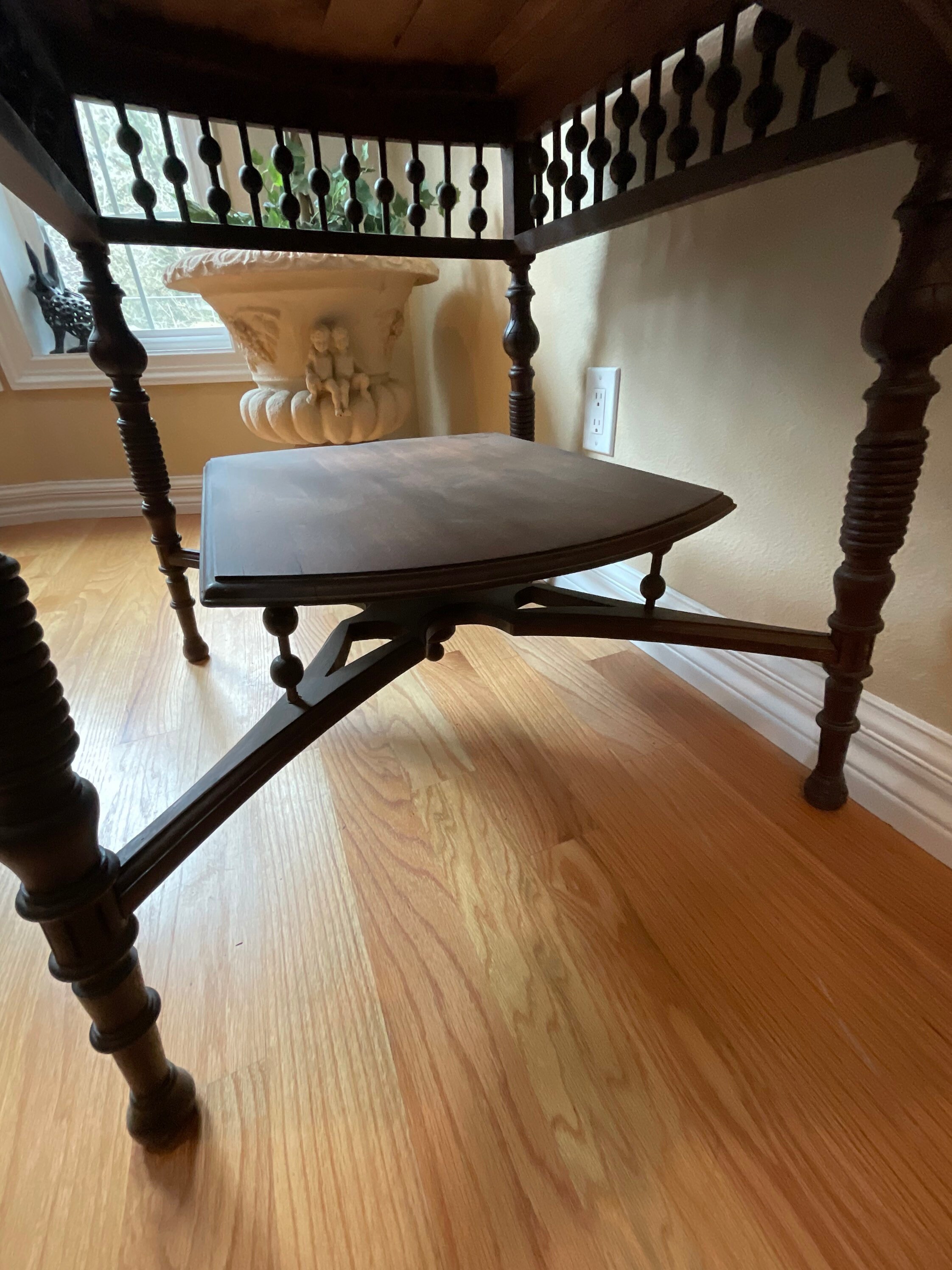 Antique Stick and Ball Table. Spindle Spool Table. Parlor Table. Side ...