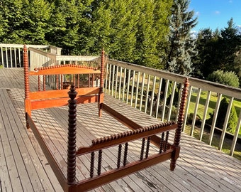 Antique Jenny Lind Bed Frame. Full Size Spindle Spool Bed - Etsy