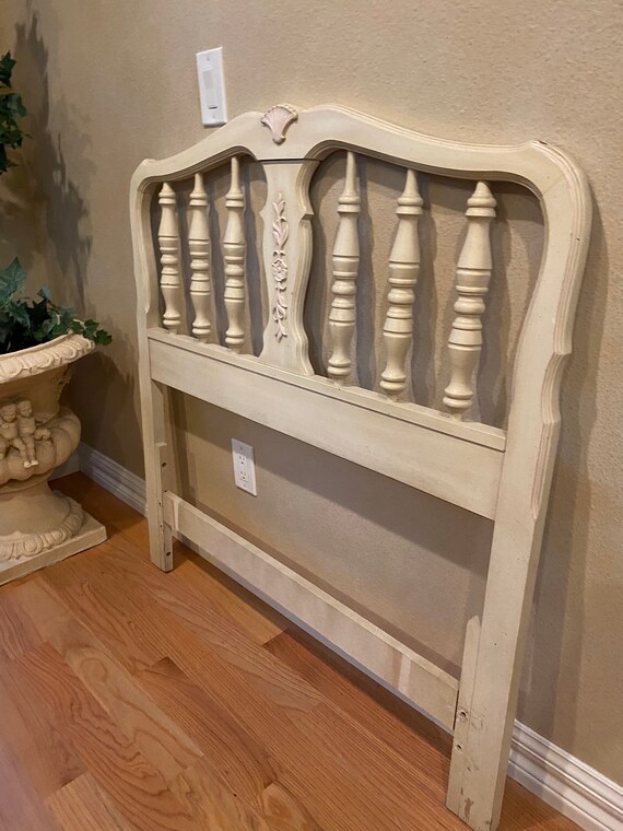 Vintage French Twin Size Headboard Spindle Spool Headboard | Etsy