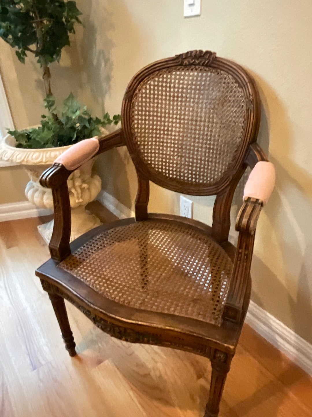 Antique French Berger Chair Cane Chair - Etsy