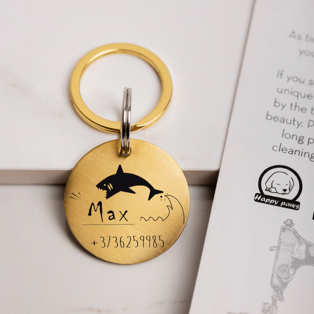 Large Dog Tag Customized Pet Tag Pet Identification Collar - Etsy