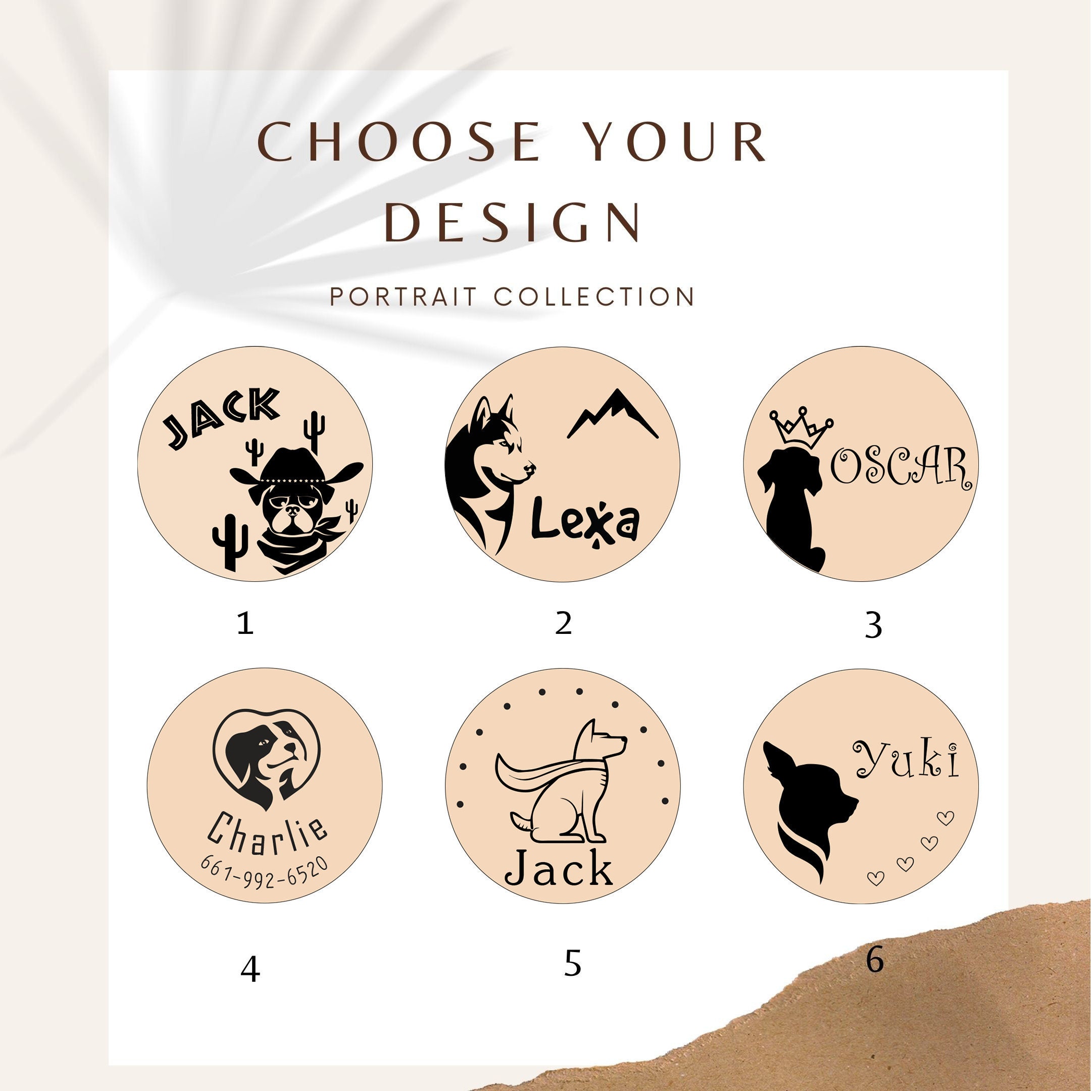 Custom ID Tags for Dogs & Cats Charlie Pet Collar ID Dog | Etsy