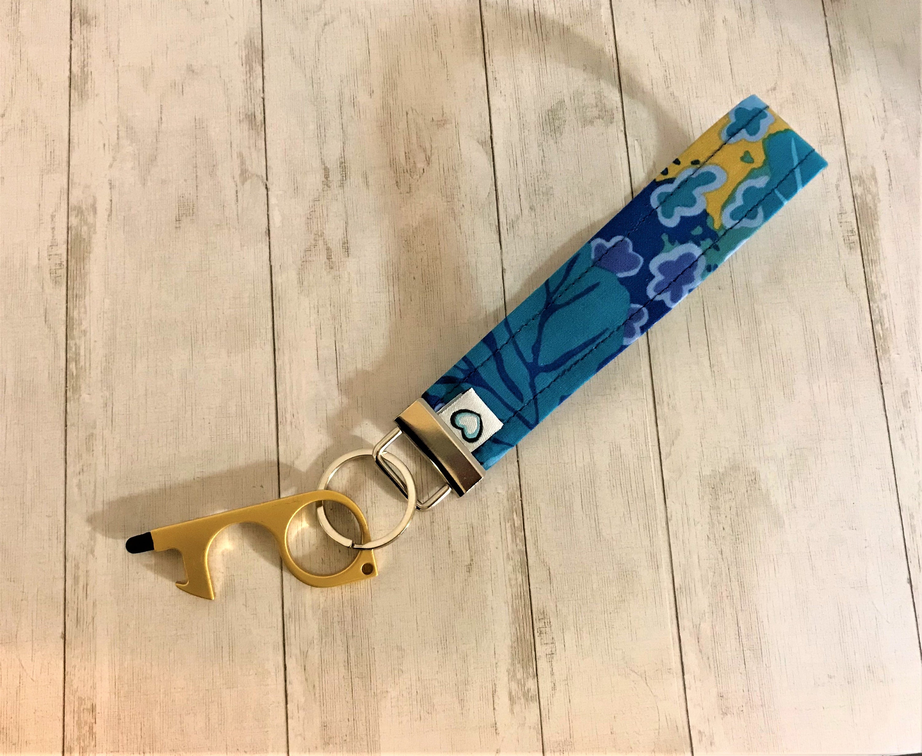 Key Fob Wristlet Key Ring with No Touch Stylus Tool in a in - Etsy Italia