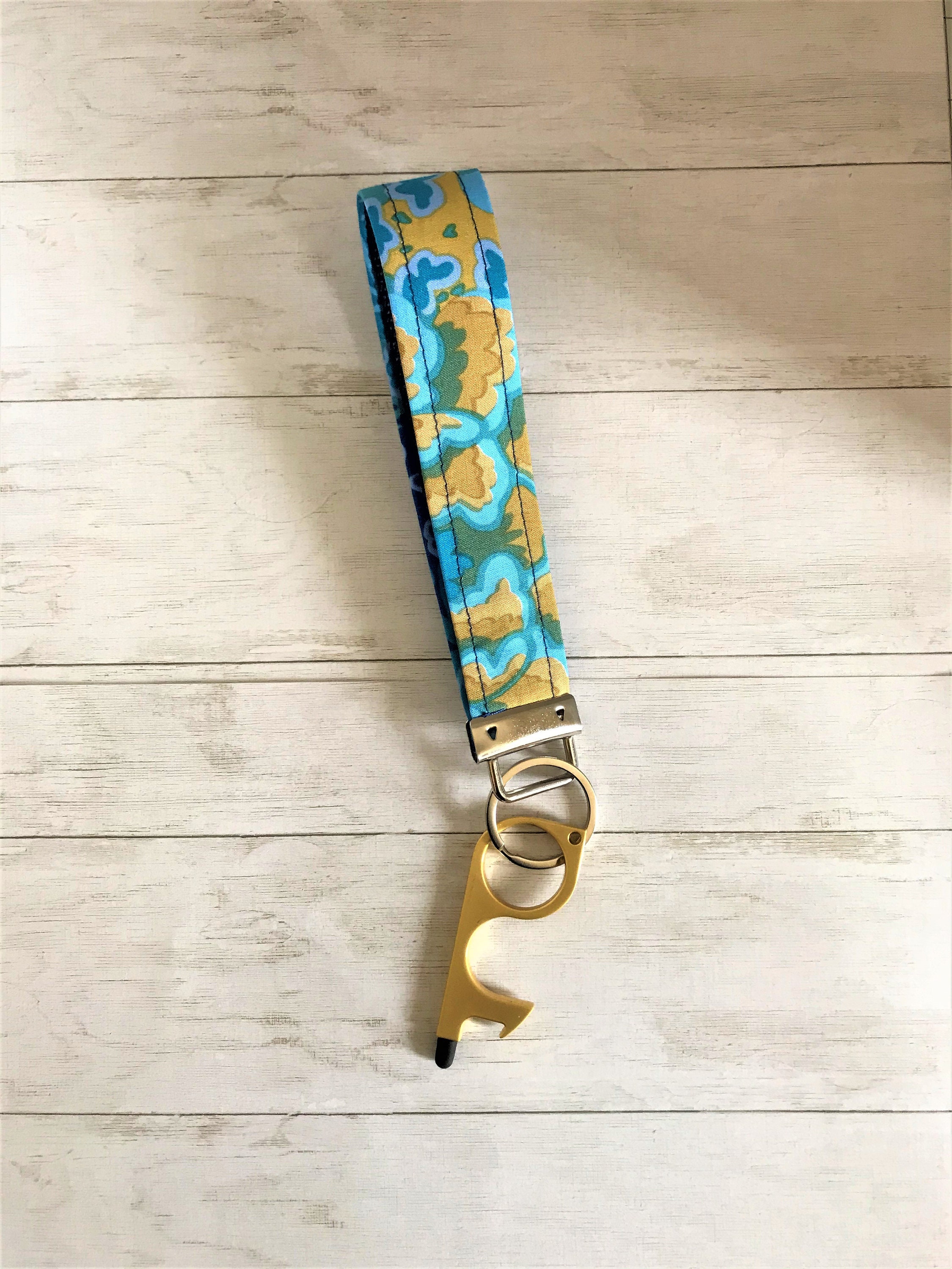 Key Fob Wristlet Key Ring with No Touch Stylus Tool in a in - Etsy Italia