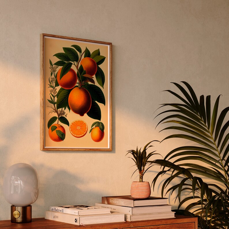 Orange • Art Print • Digital Download • Naranja, Laranja • Vintage ...