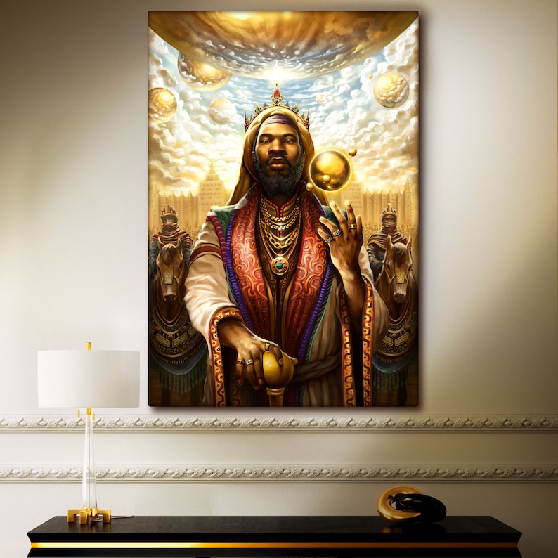 Mansa Musa Golden Empire Hand Painted Original Digital - Etsy