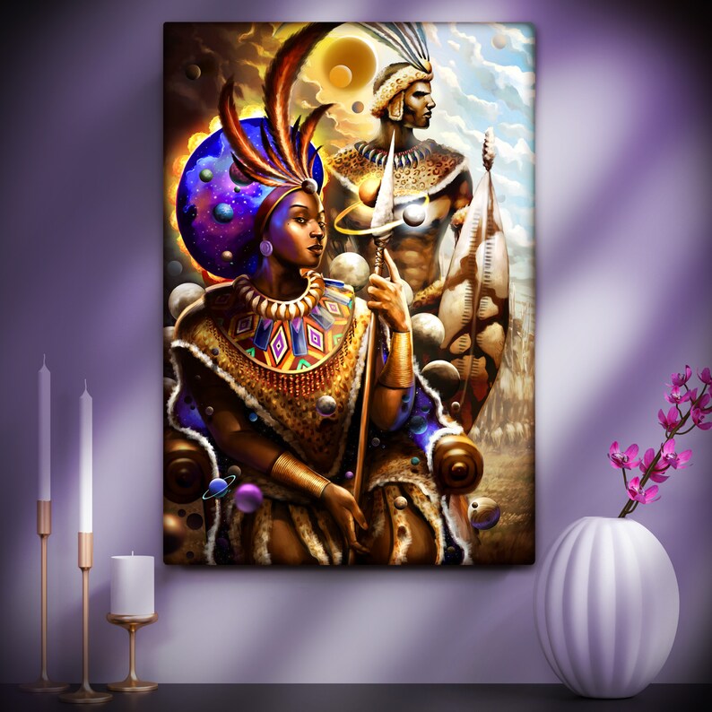 Queen Nandi Mother of the Zulus Hand Painted Original | Etsy