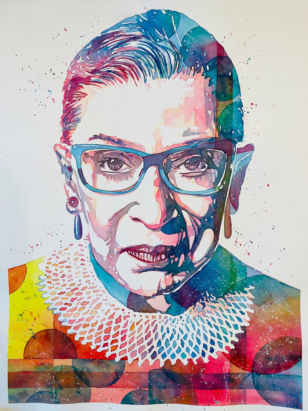 Ruth Bader Ginsburg RBG Abstract Photo Realism Wall Art - Etsy