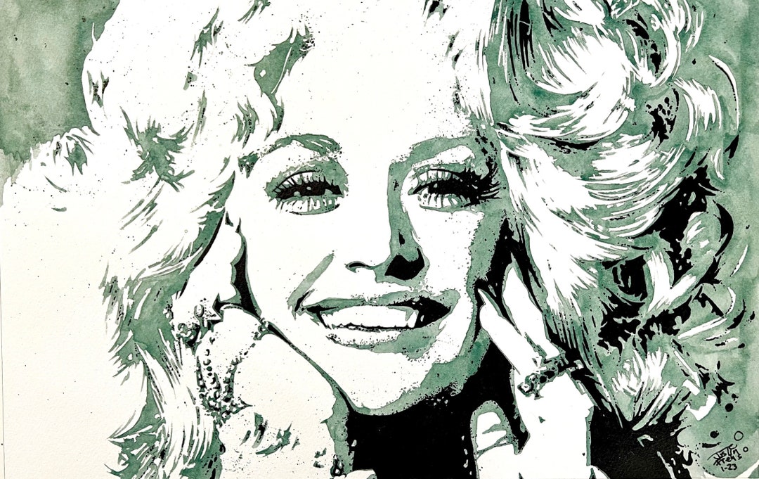 Dolly Parton Art Print, Wall Art, Music Lover Gift, Popstar, 80's, Room ...